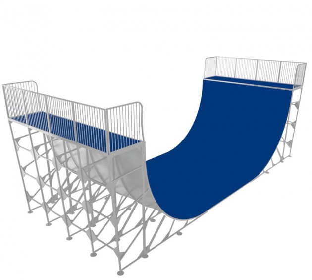 Skate Halfpipe Extreme | Parkutstyr for offentlig bruk